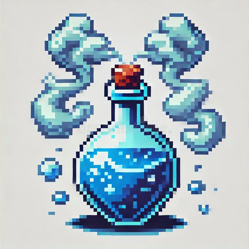 8-bit Mana Elixir stock illustration. Illustration of retro - 360229219