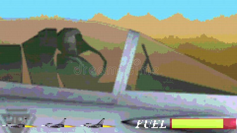 8 Bit Military Plane Game Background Stock Footage - Video of cartoon ...