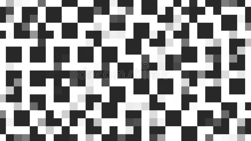 A Black and White Background with Pixel Art Stock Video - Video of ...