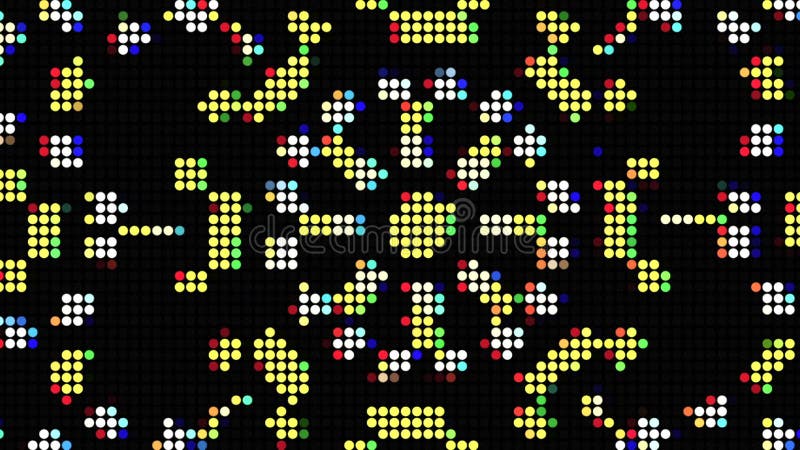 8-bit Pixel Arcade Computer Game Multi-colored Nostalgic Old School ...