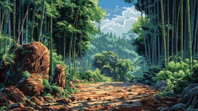 Bamboo Pixel Stock Illustrations – 240 Bamboo Pixel Stock Illustrations ...