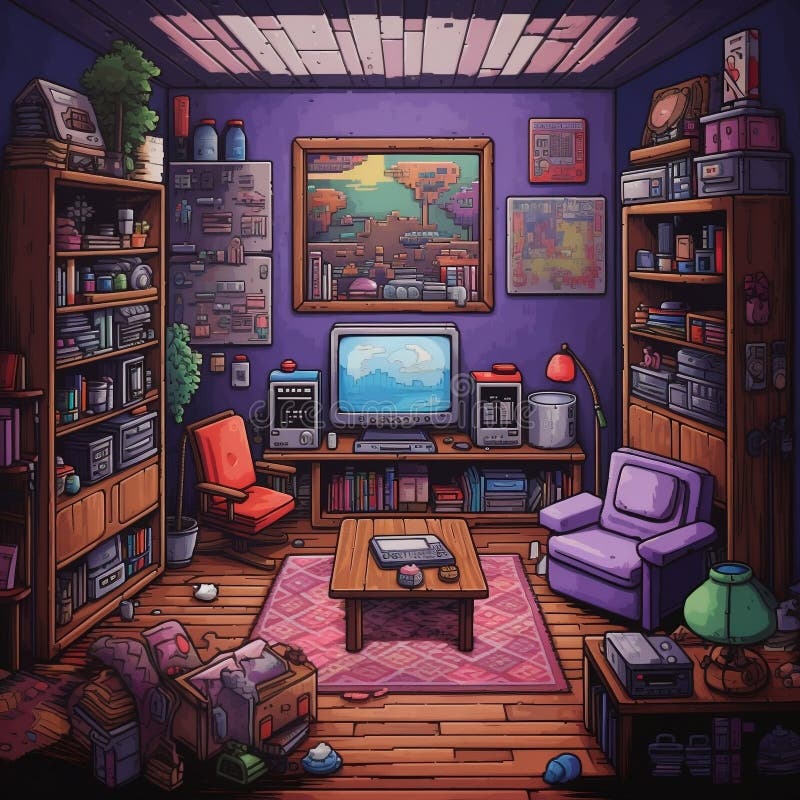 Pixel Art Room Stock Illustrations – 4,364 Pixel Art Room Stock ...