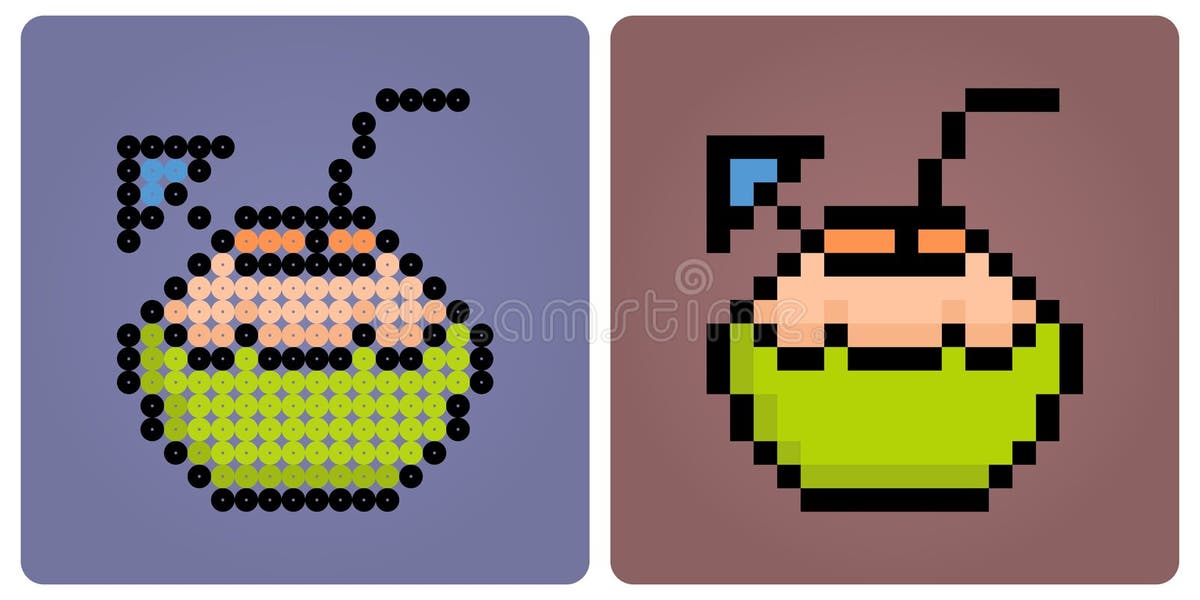 Pixel Coconut Stock Illustrations – 430 Pixel Coconut Stock ...