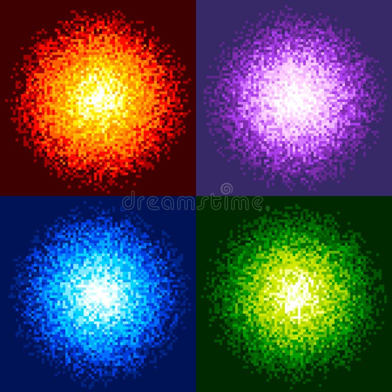 8-Bit Pixel Fireball Vector Stock Vector - Illustration of death, boom ...