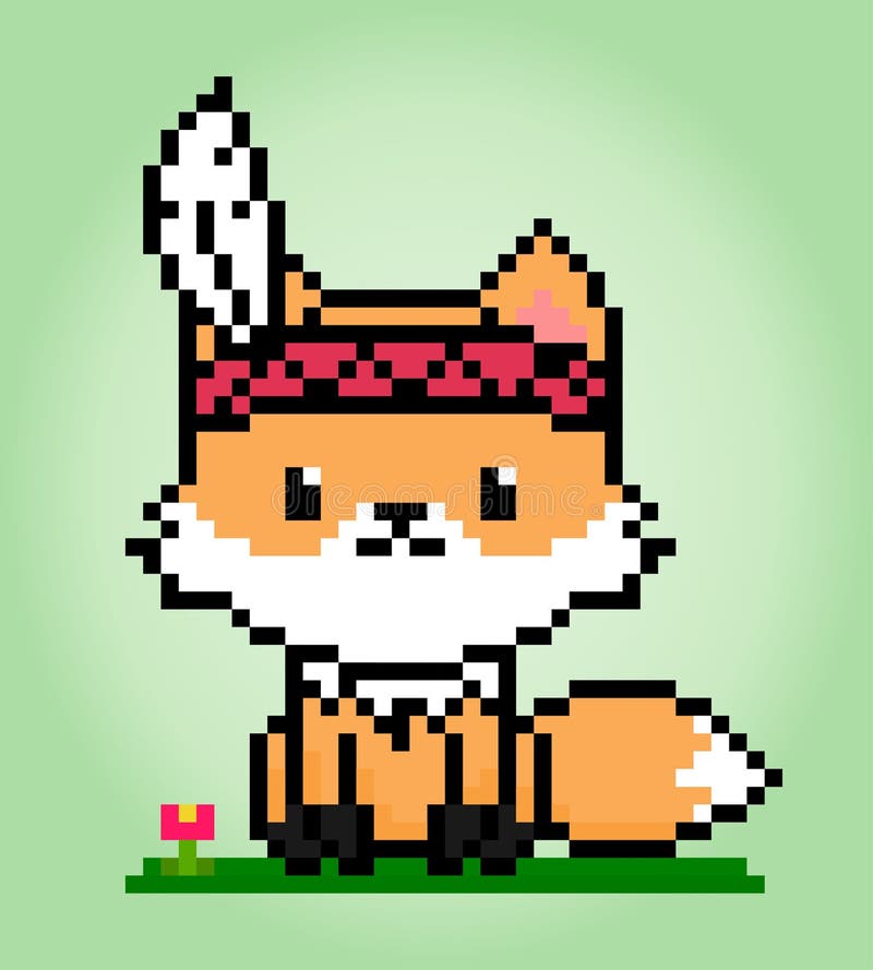 Pixel Fox Stock Illustrations – 300 Pixel Fox Stock Illustrations ...