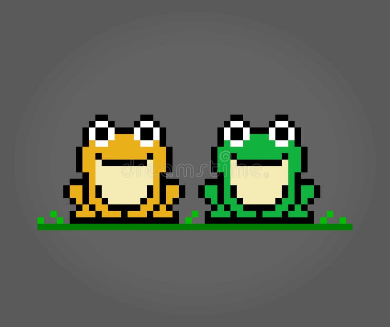 8 Bit Pixel Frog. Animals in Vector Stock Vector - Illustration of ...