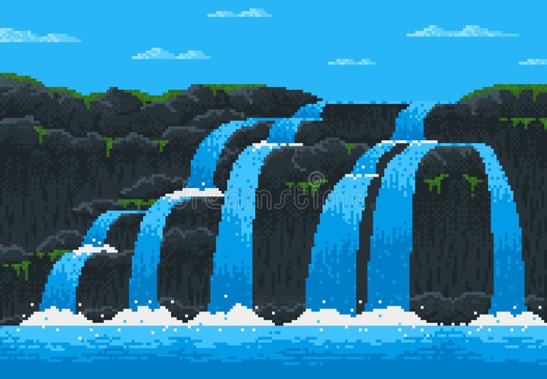 8 Bit Water Splash Stock Illustrations – 45 8 Bit Water Splash Stock ...