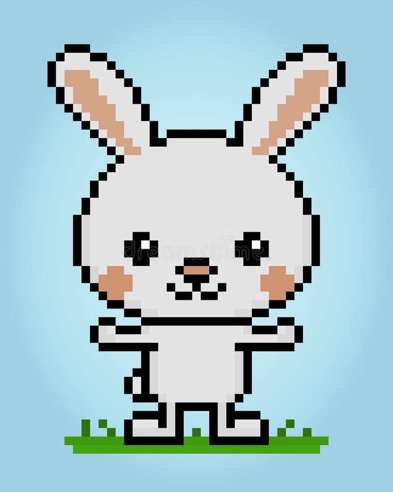 Rabbit Pixels Stock Illustrations – 59 Rabbit Pixels Stock ...