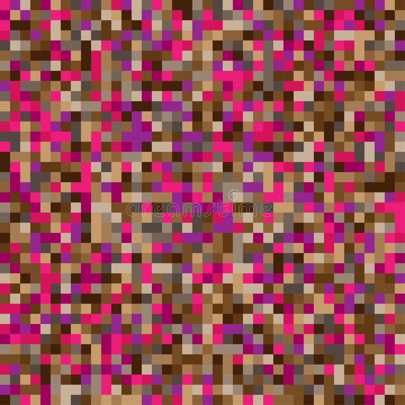 8 Bit Pixel Texture. Abstract Geometric Square Shape Blocks Background ...