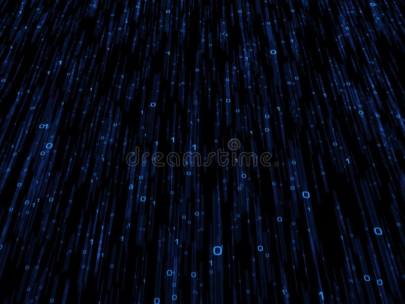 Bit stream stock illustration. Illustration of internet - 6680277