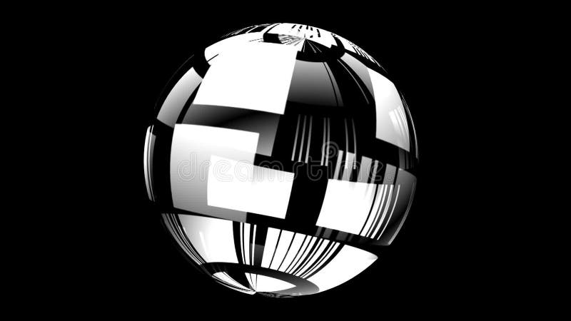 Bit Stream Digital Pixels on Rotating Sphere Stock Footage - Video of ...