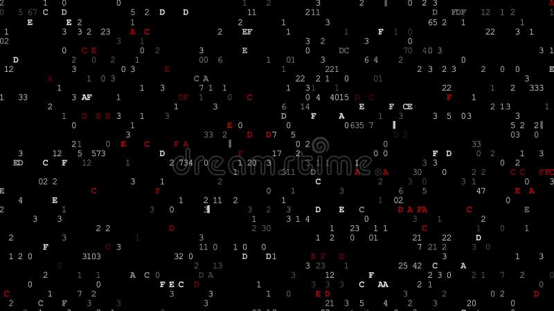 8 bit style code stock video. Video of hacker, scrolling - 75023149