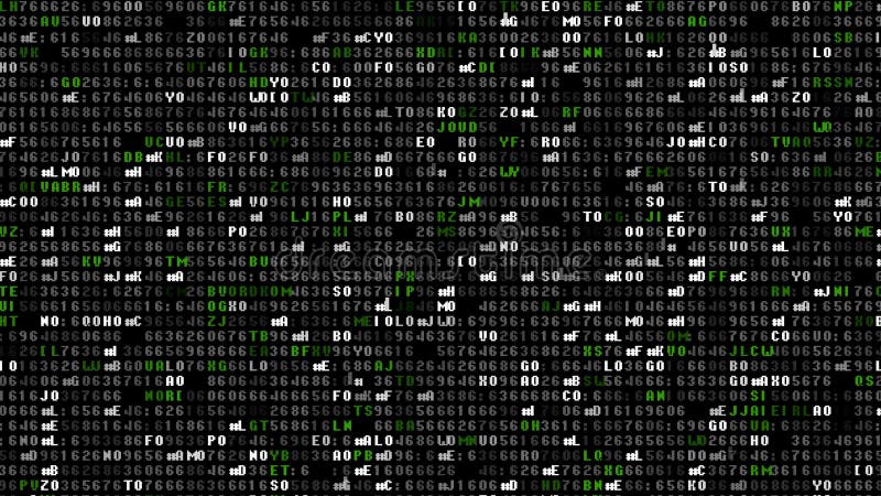 8 bit style code stock video. Video of hacker, scrolling - 75023149