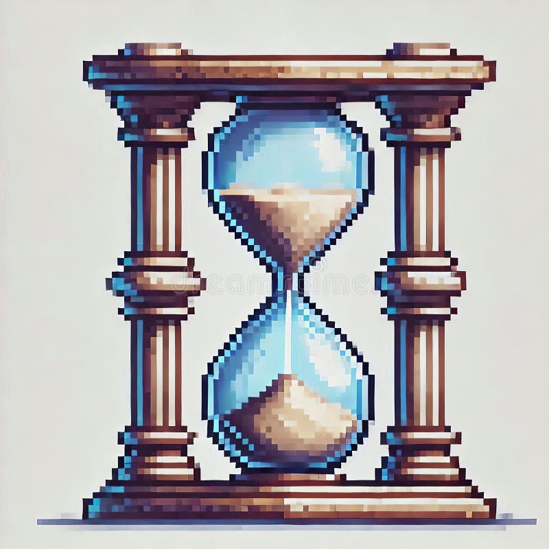 8-bit Timepiece stock illustration. Illustration of antique - 360229826
