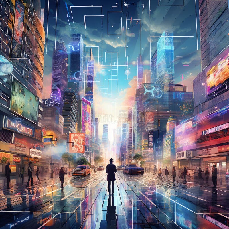 Bit by Bit: Unraveling the Wonders of Digitalization Stock Image ...