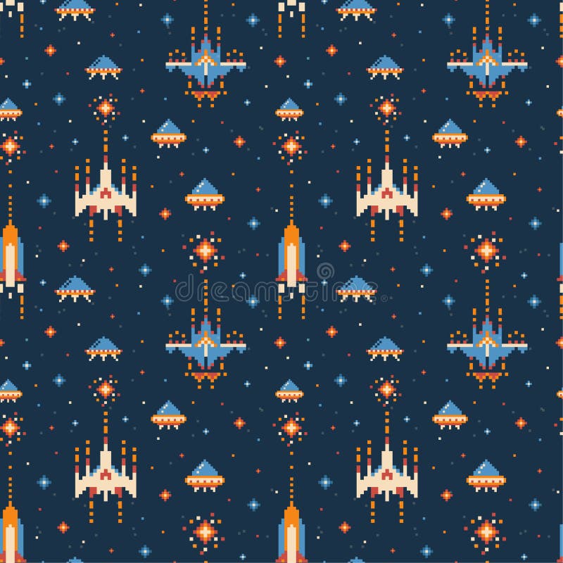 Video Game Pattern Stock Illustrations – 11,569 Video Game Pattern ...