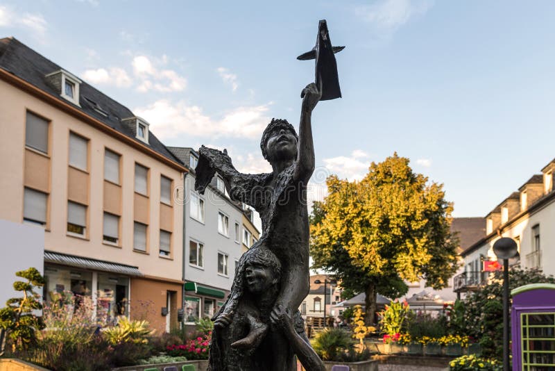 Bitburg germany cityscape stock photo. Image of pruem - 122319178