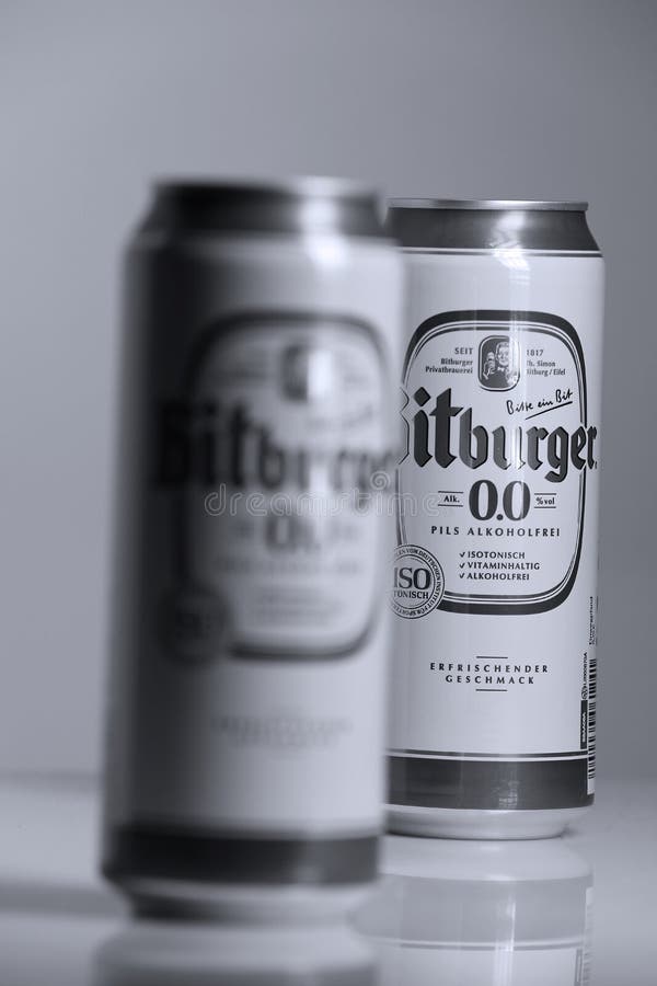 Bitburger Beers, Isolated, White Background Editorial Image - Image of ...