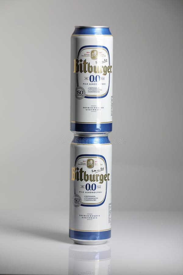 Bitburger Beers, Isolated, White Background Editorial Image - Image of ...