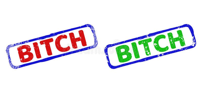 Bicolor Rough Rectangle Stamp Seals with Grunged Textures Stock ...