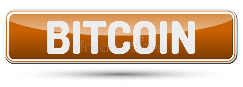 BITCOIN - Abstract Beautiful Button with Text. Stock Vector ...