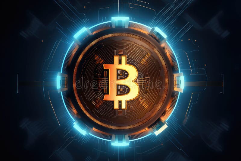 Bitcoin Abstract Logo. Cryptocurrency Stock Illustration - Illustration ...