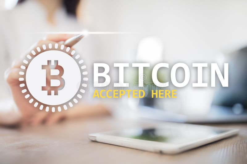 Bitcoin Accepted Here Logo Stock Illustrations – 143 Bitcoin Accepted ...