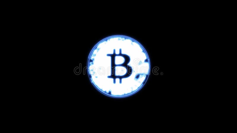 Bitcoin Animation. Bitcoin Icon Animation with Alpha Channel Stock ...