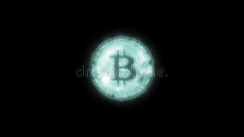 Bitcoin Animation. Bitcoin Icon Animation with Alpha Channel Stock ...