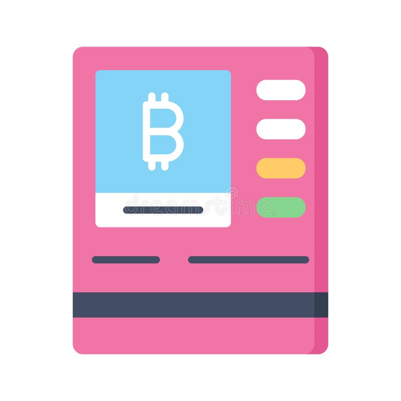 Bitcoin Atm Machine Vector Design Ready for Premium Download Stock ...
