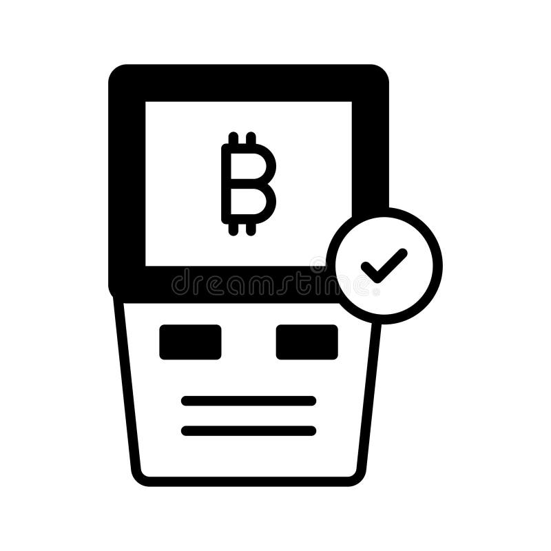 Bitcoin Atm Machine Vector Design Ready for Premium Download Stock ...