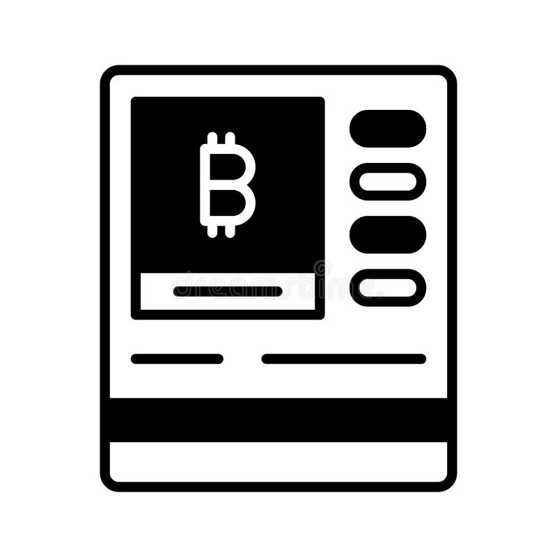 Bitcoin Atm Machine Vector Design Ready for Premium Download Stock ...