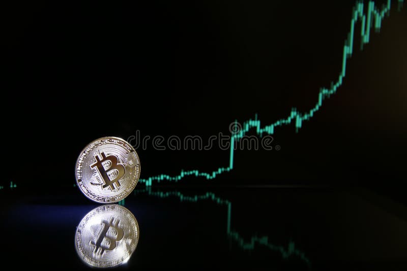 Bullish Bitcoin stock photo. Image of cryptographic - 103424944