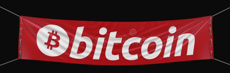 Bitcoin Banner Template stock vector. Illustration of text - 113868121