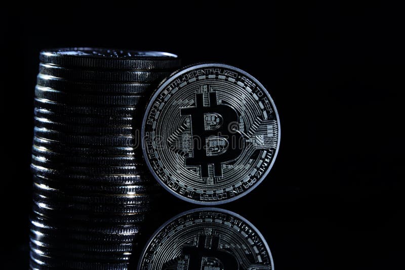 Bitcoin stock image. Image of exchange, background, many - 110564111