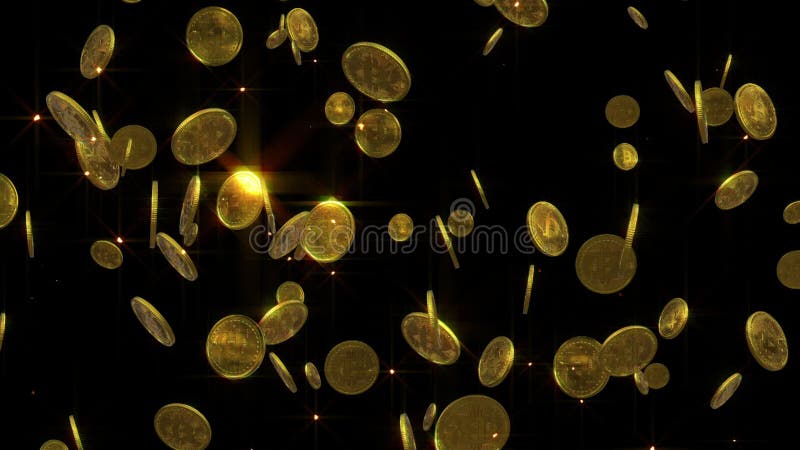 Bitcoin Block Chain Digital Money Loop Animation Stock Video - Video of ...