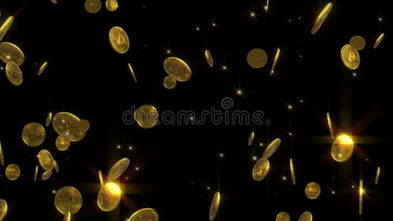 Bitcoin Block Chain Digital Money Loop Animation Stock Video - Video of ...