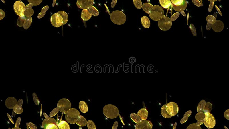 Bitcoin Block Chain Digital Money Loop Animation Stock Video - Video of ...