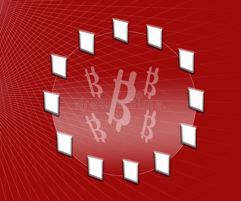 Bitcoin Blockchain Crypto Currency Abstract Background Gradient Stock ...