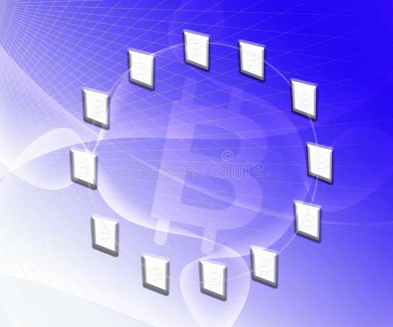 Bitcoin Blockchain Crypto Currency Abstract Background Gradient Stock ...