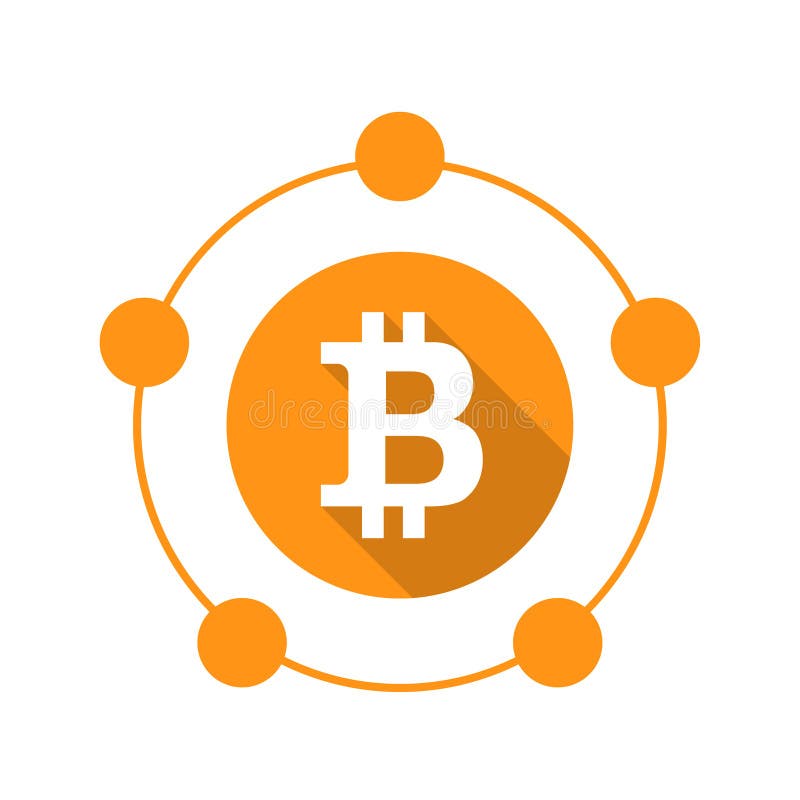 Bitcoin Blockchain Modern Technology - Creative Vector Illustration ...