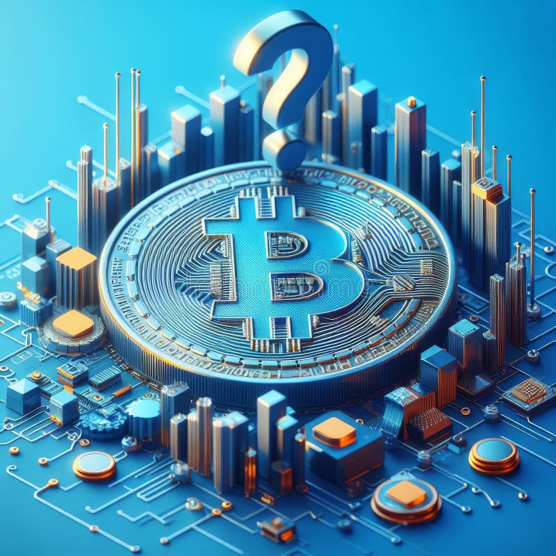 Bitcoin and Blockchain Technology Concept Stock Image - Image of cyber ...