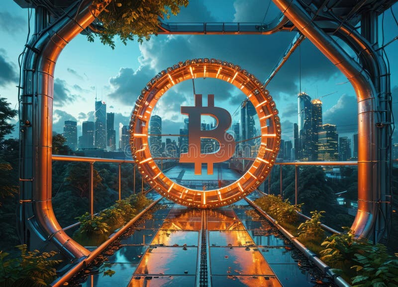 Bitcoin Bridge, Transforming Finance with Blockchain Technology Stock ...