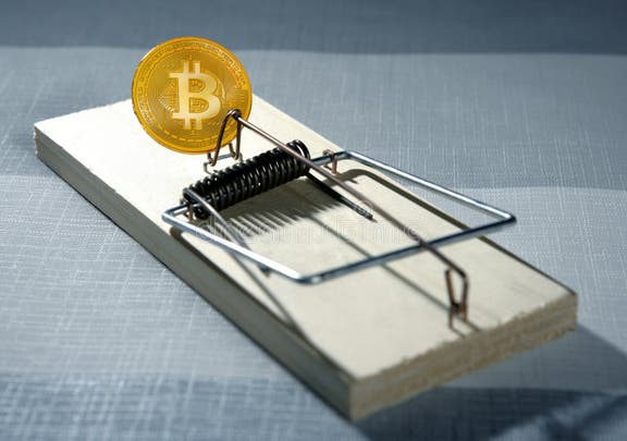 Bitcoin BTC As a Mouse Trap Concept Stock Photo - Image of coin ...