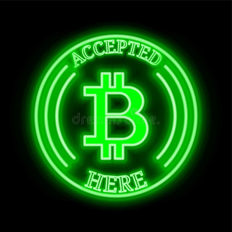 Bitcoin Accepted Here Logo Stock Illustrations – 143 Bitcoin Accepted ...