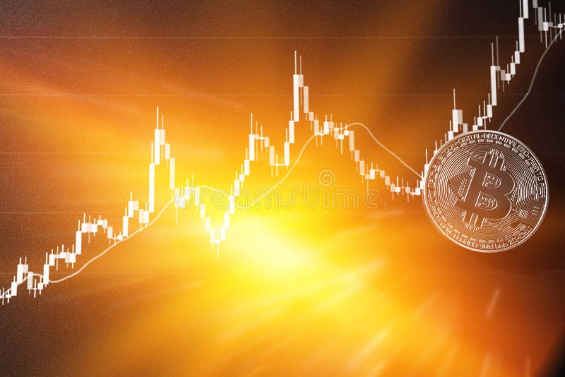 Bitcoin Chart . Cryptocurrency is the Currency of the Future Stock ...