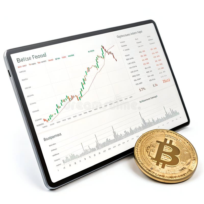Bitcoin Chart stock illustration. Illustration of ecommerce - 357392185