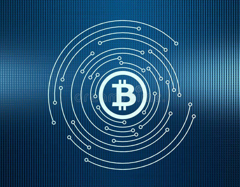 Bitcoin and Circuit Board, Network Electronic Technology Finance and ...