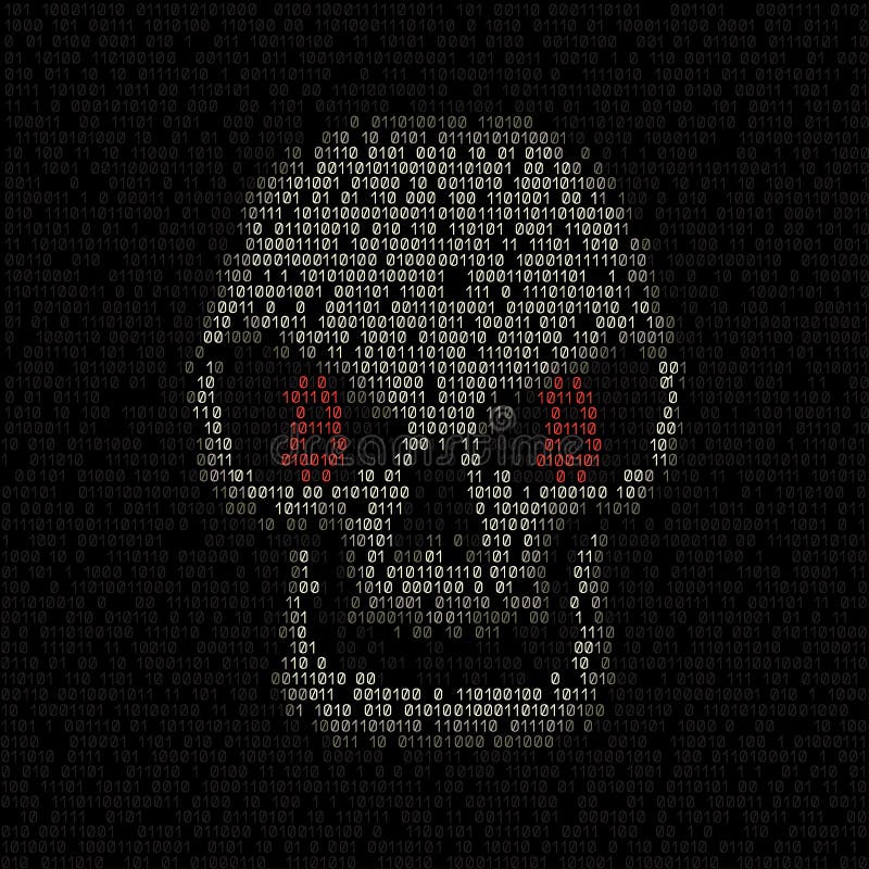 Hacker skull stock vector. Illustration of creepy, scary - 38976811