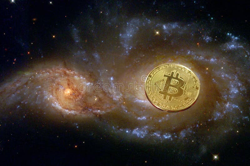 Bitcoin Coin As an Element of the Universe. Elements of this Image ...